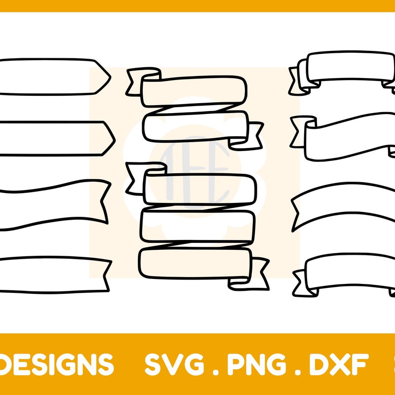 Ribbon Banner Svg - Etsy
