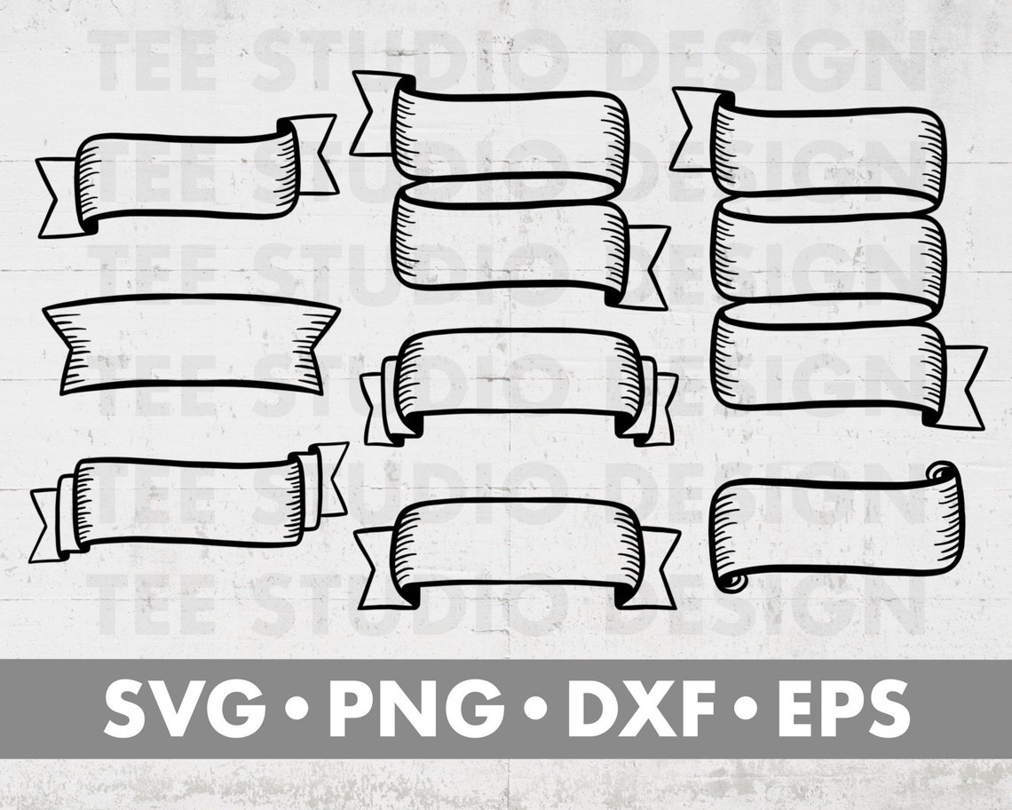 Banner SVG Bundle Ribbon Svg Label Svg Svg Files for - Etsy Canada