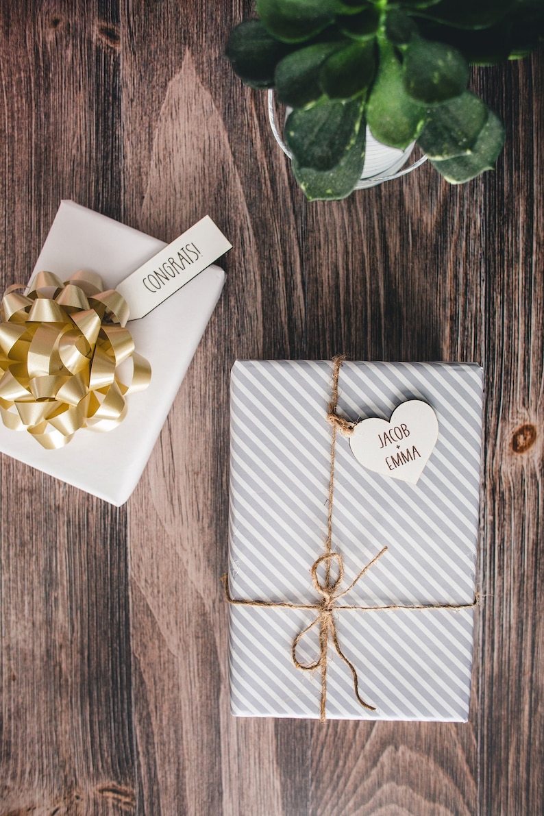 Personalized Engraved Wooden Gift Tags - Add a Rustic Touch to Your ...