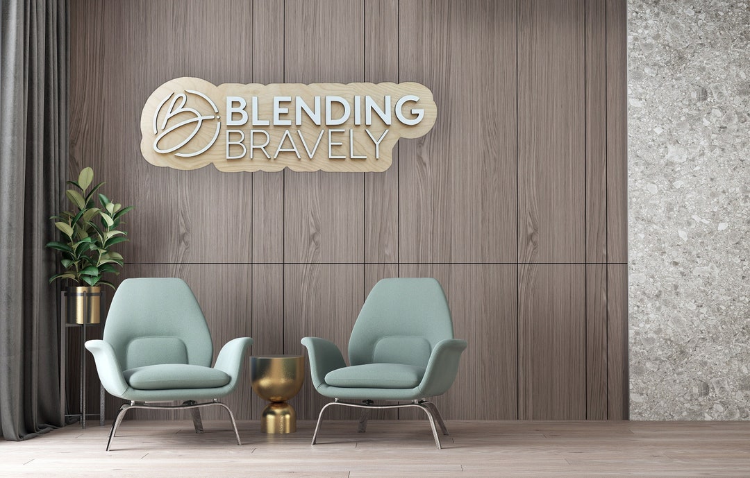 Business Logo Sign Custom, Indoor Business Sign, Office Wall Decor ...