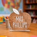 Custom Teacher Name Sign Handmade Wood Decoration for - Etsy