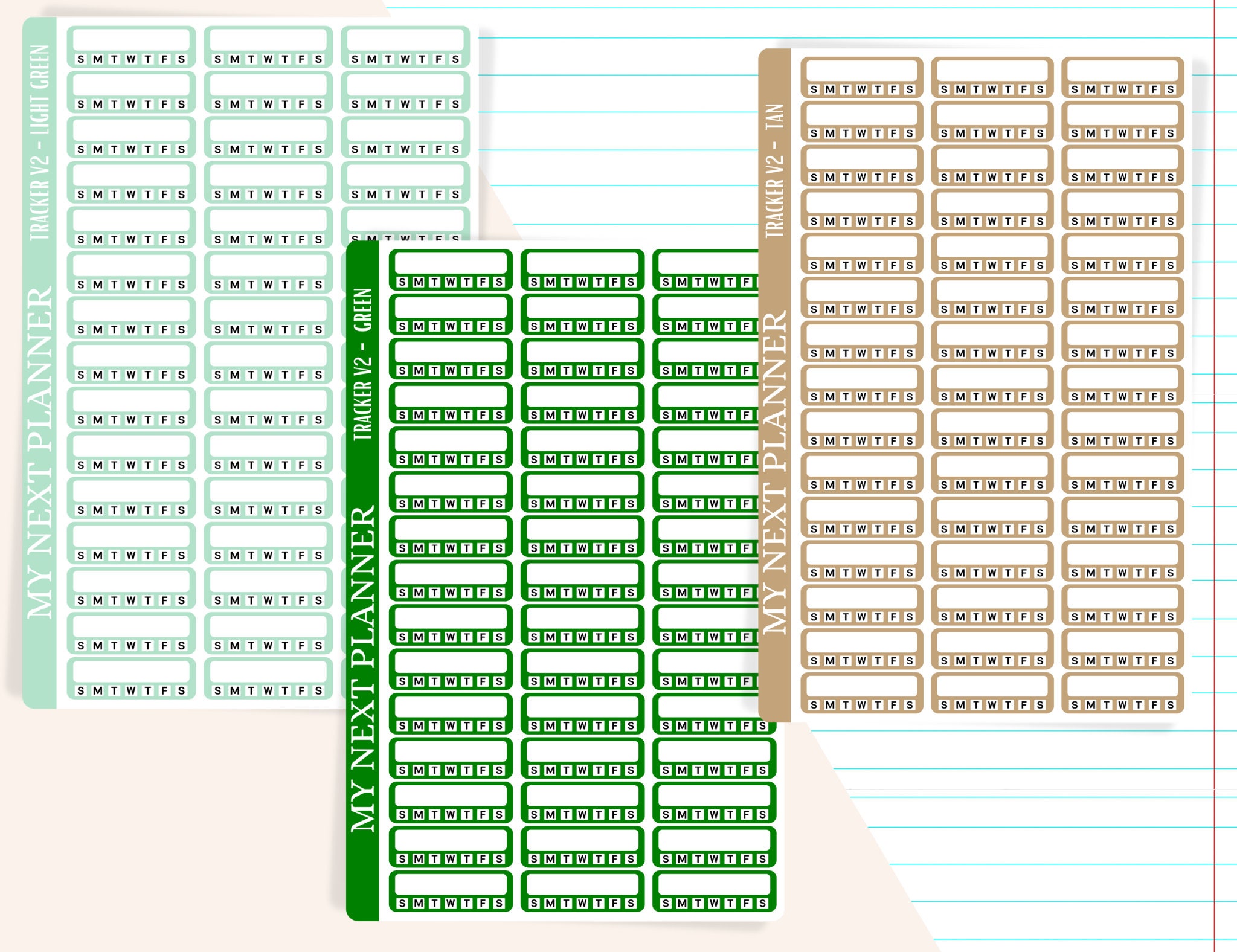 Tracker Stickers, Habit Tracker, Stickers Sheet, Planner Stickers ...