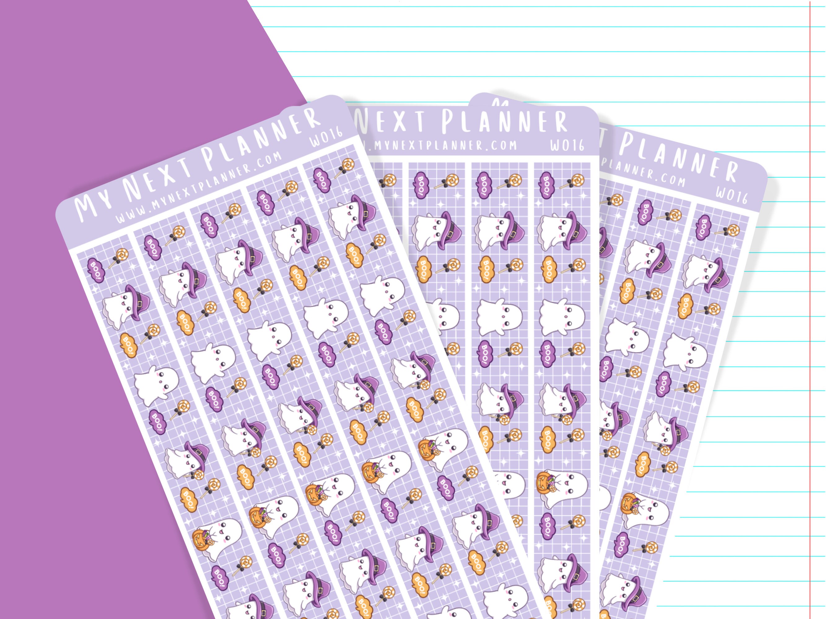 Boo Washi Strip Ghost Stickers Sheet Halloween Washi Tape - Etsy