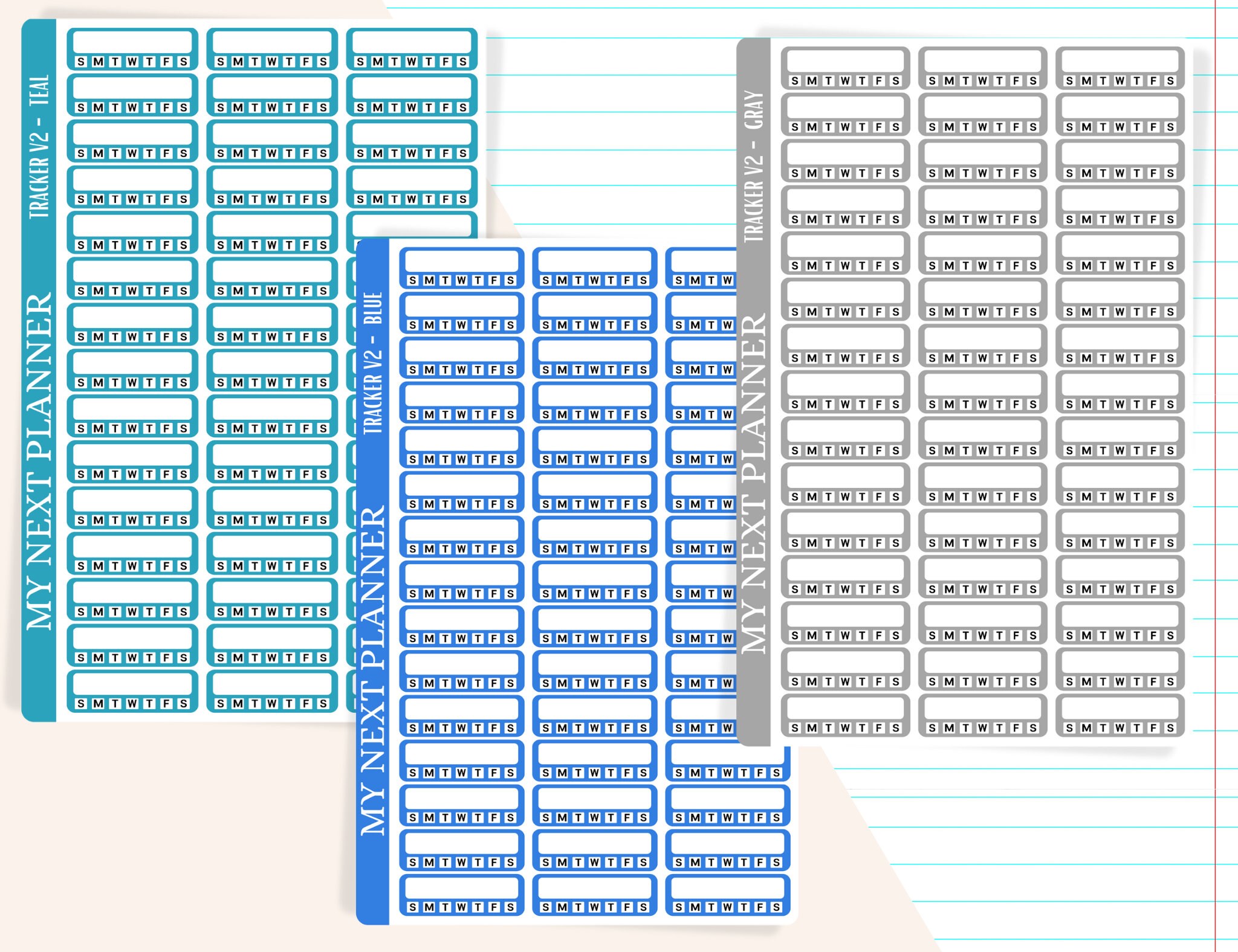 Tracker Stickers, Habit Tracker, Stickers Sheet, Planner Stickers ...