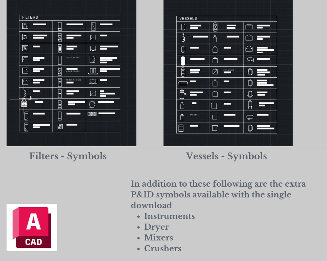 Autocad Templates for P&ID - Engineering Drawings - Etsy