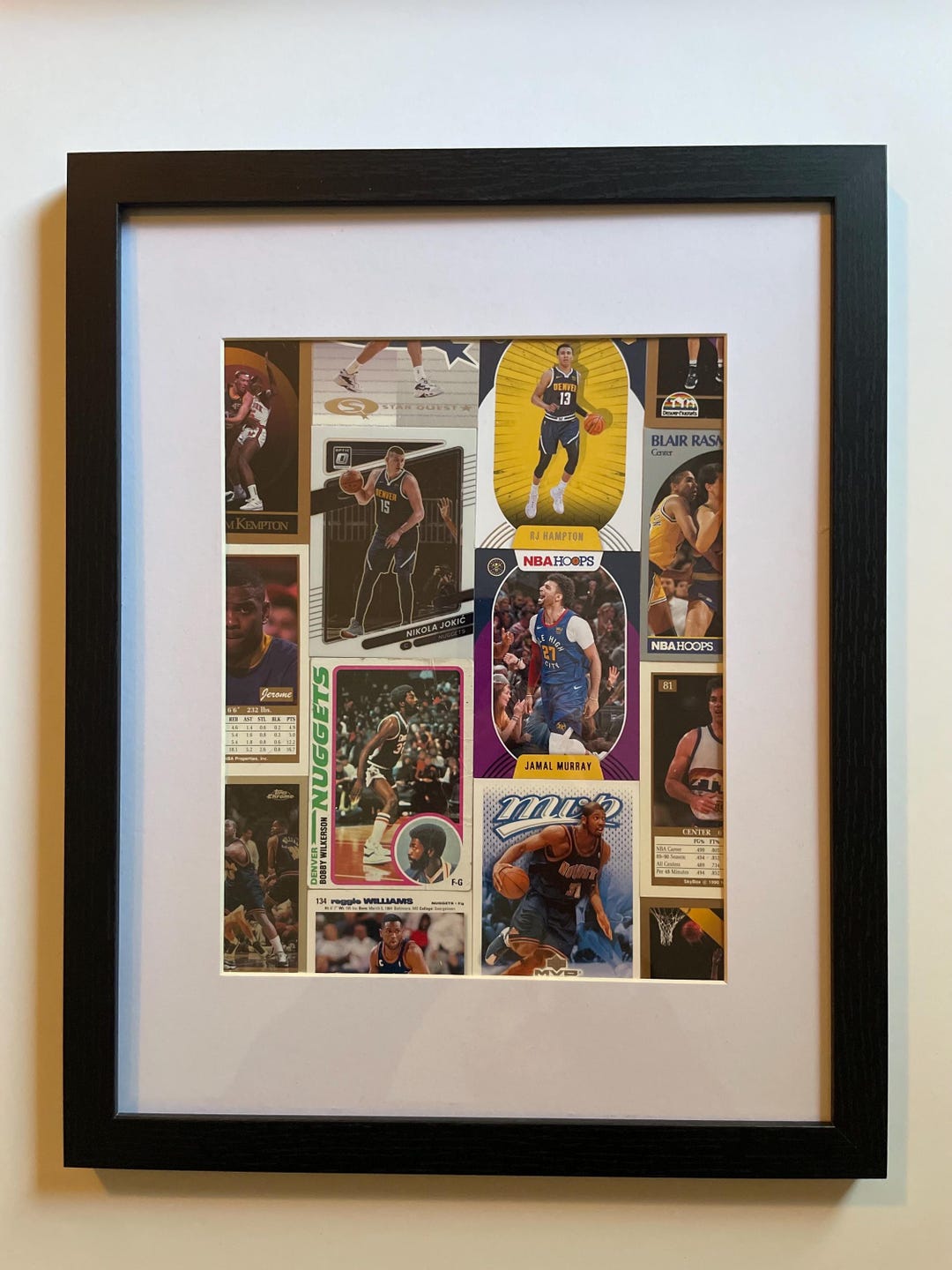 Denver Nuggets 11x14 Wall Decor Made From Real Basketball Cards. One-of ...