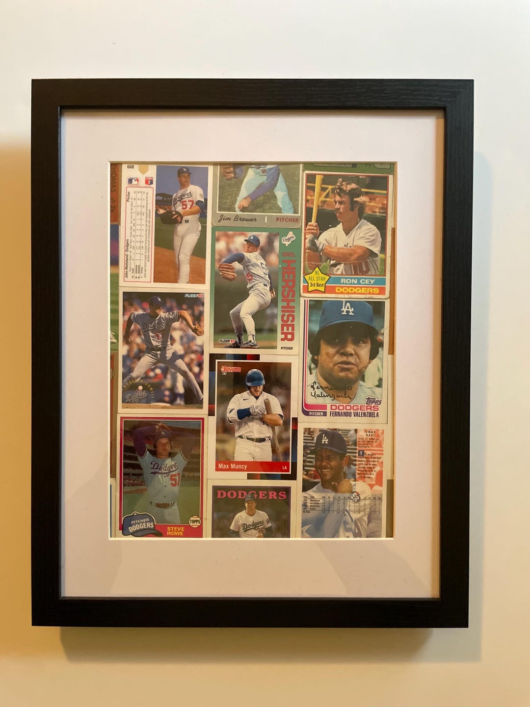 Los Angeles Dodgers 11x14 Wall Decor Made From Twenty Dodgers Baseball ...