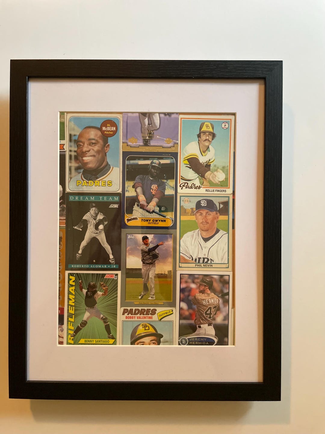 San Diego Padres 11x14 Wall Decor Made From 20 Padres Baseball Cards ...