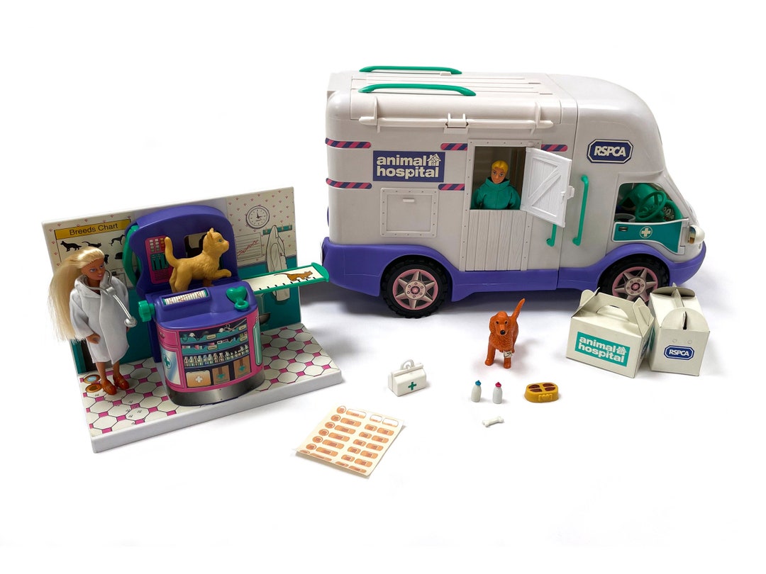 RSPCA Animal Hospital Vintage Mobile Vet Centre Playset - Etsy UK