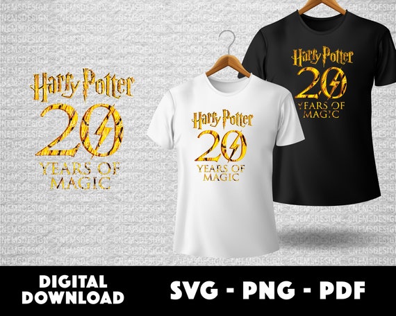 Wizard Svg Harry Svg 20 Years of Magic 20th Anniversary | Etsy