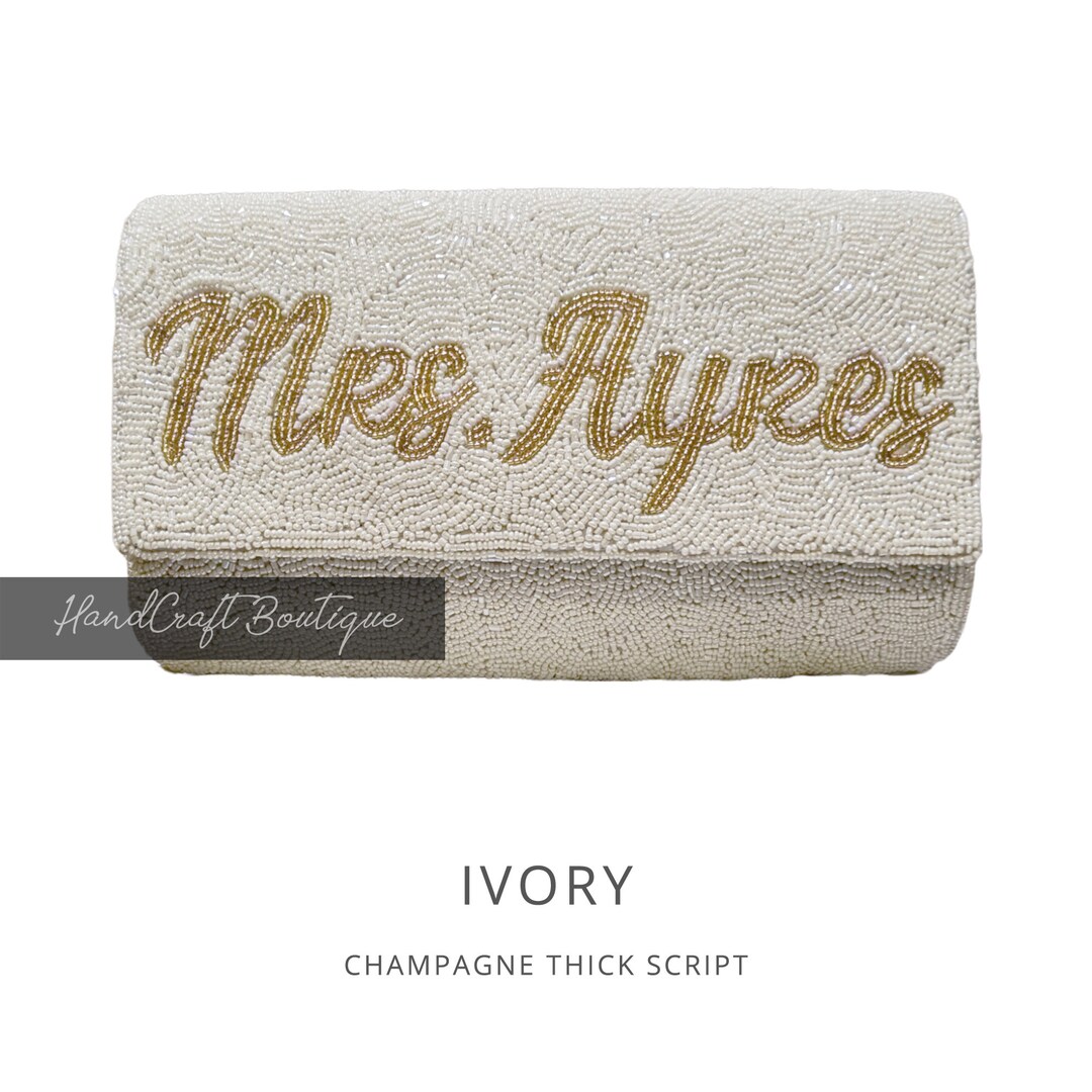 Monogram Clutch Customized Name Clutch Bride Clutch - Etsy