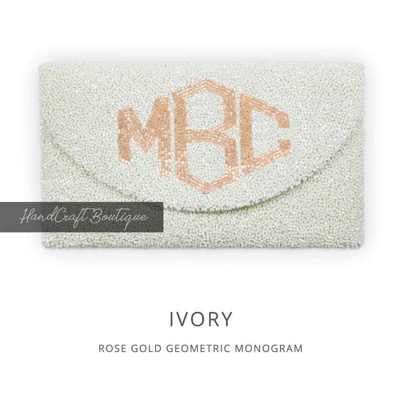 Monogram Clutch - Etsy
