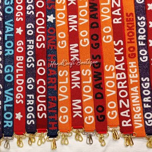 Game Day Purse Strap, Customized Beaded Strap, College Custom Bag Strap ...