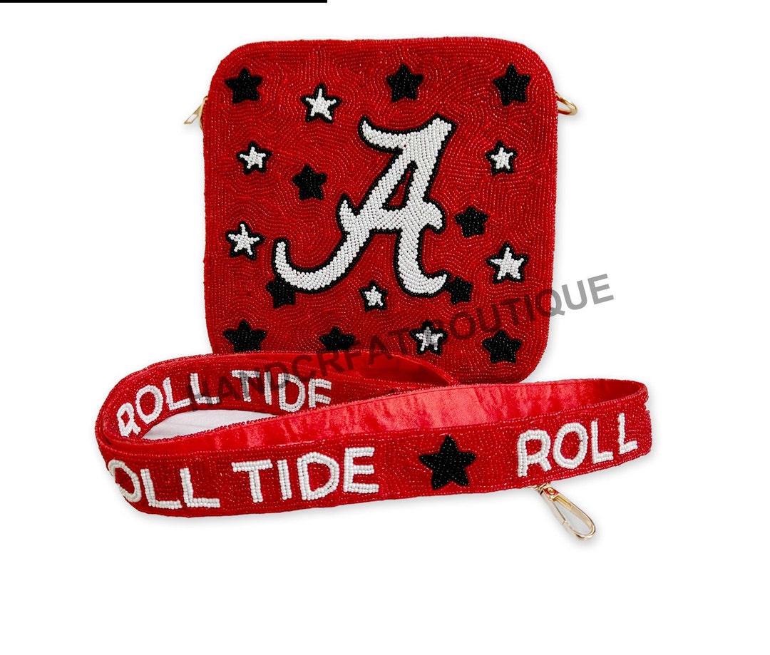Gameday Beaded Strap, Alabama Bag, Game Day Bag - College Game Day ...