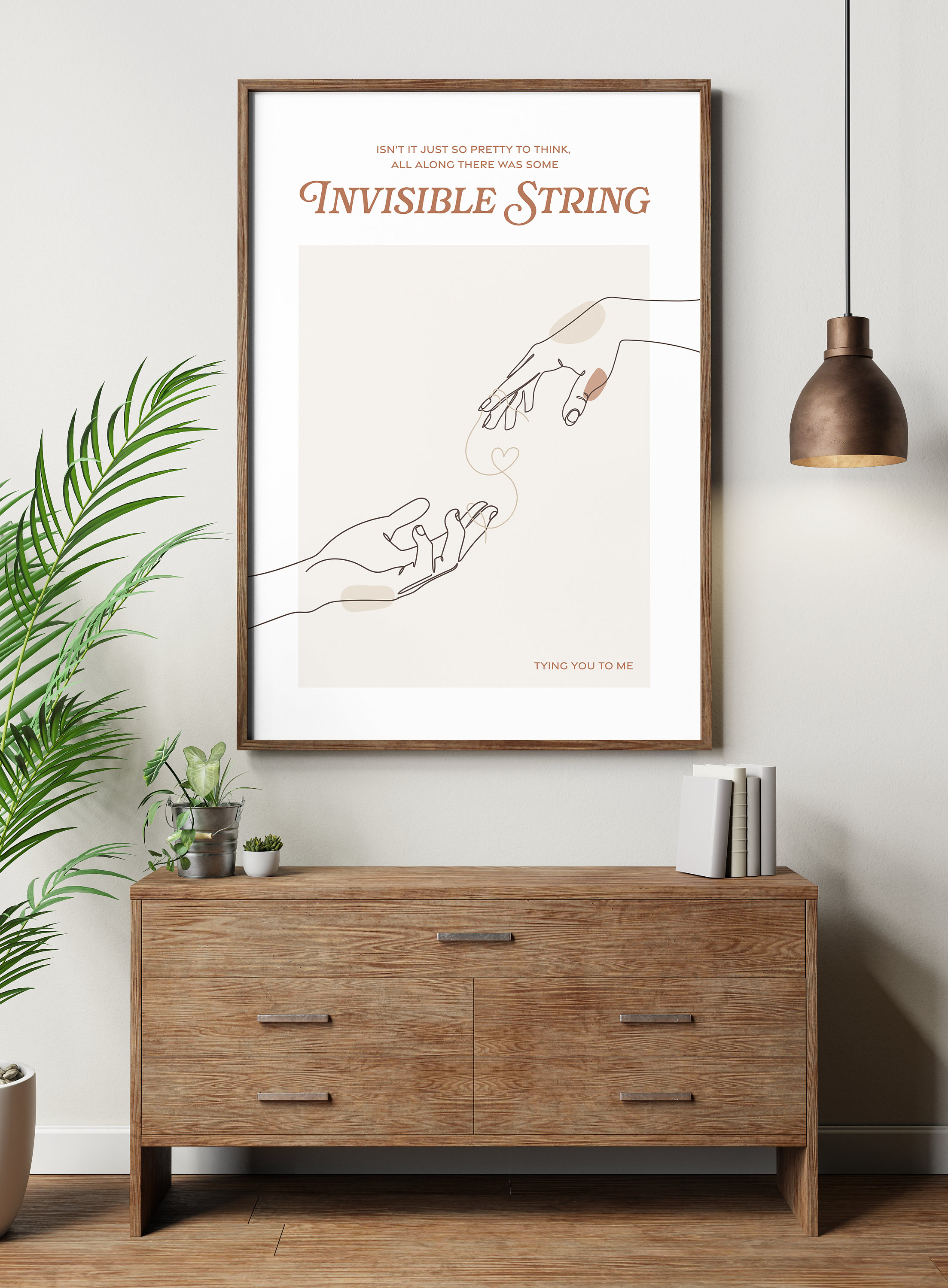 Invisible String Taylor Swift Inspired Digital Art Print Print at Home ...