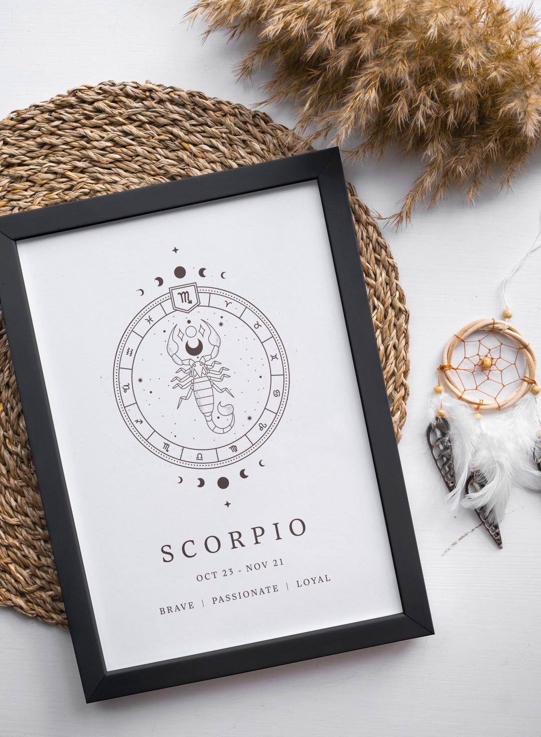 Scorpio Star Sign | Digital Art Print | Print at Home | Digital ...