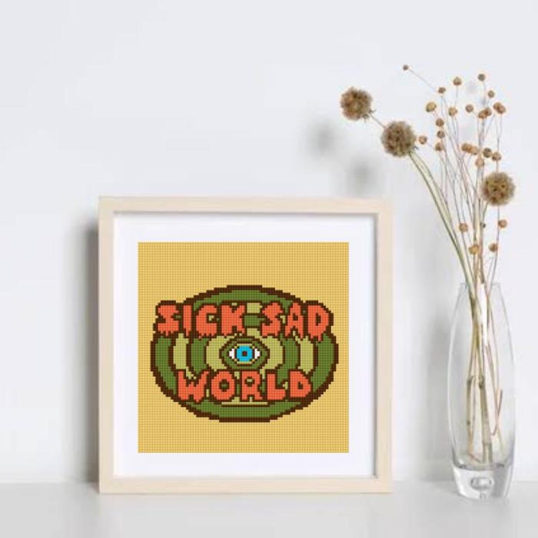 Daria Sick Sad World Cross Stitch Pattern Embroidery- Printable PDF ...