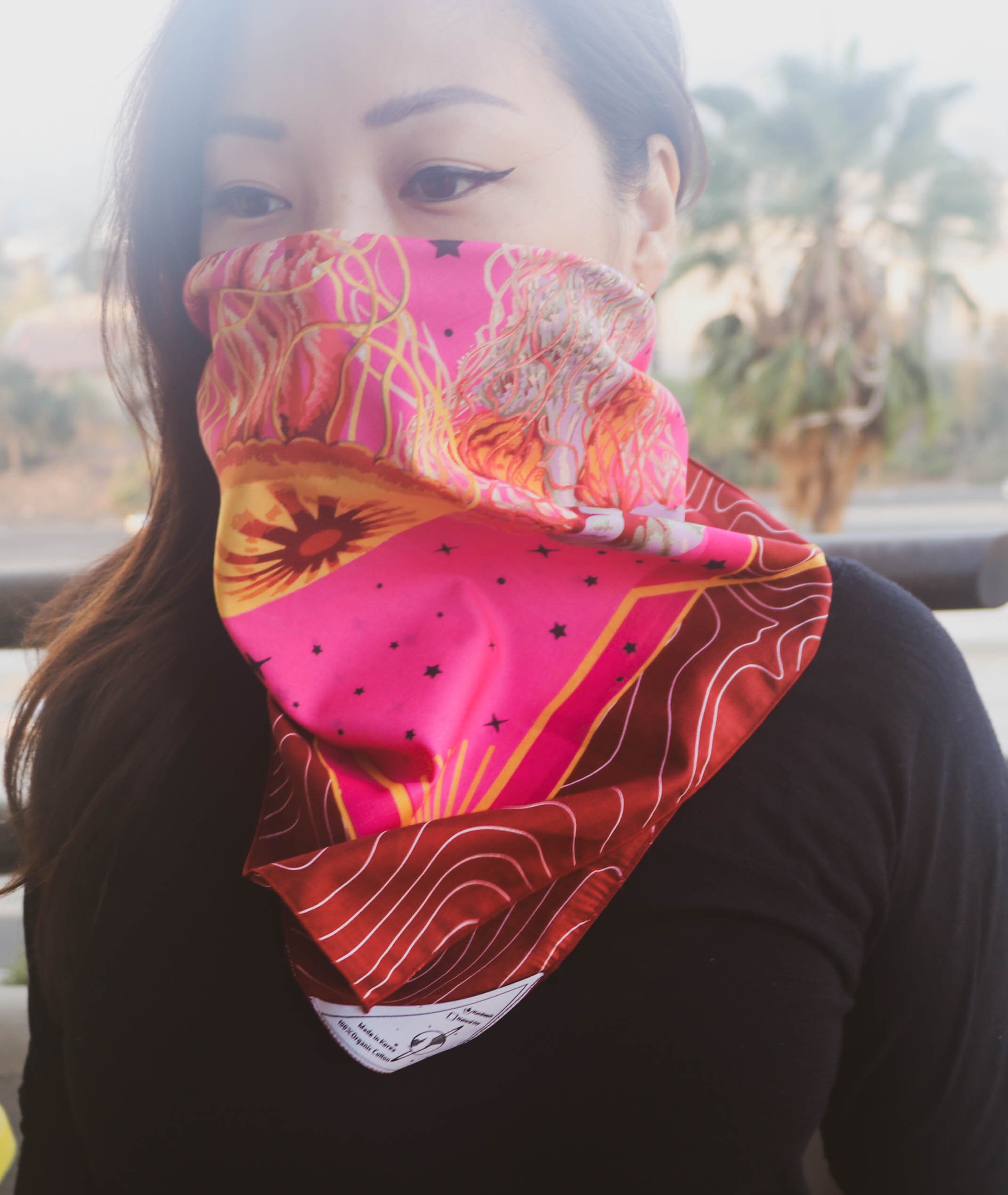 Unique Bandanas Pink Bandana Jellyfish Art Biological - Etsy