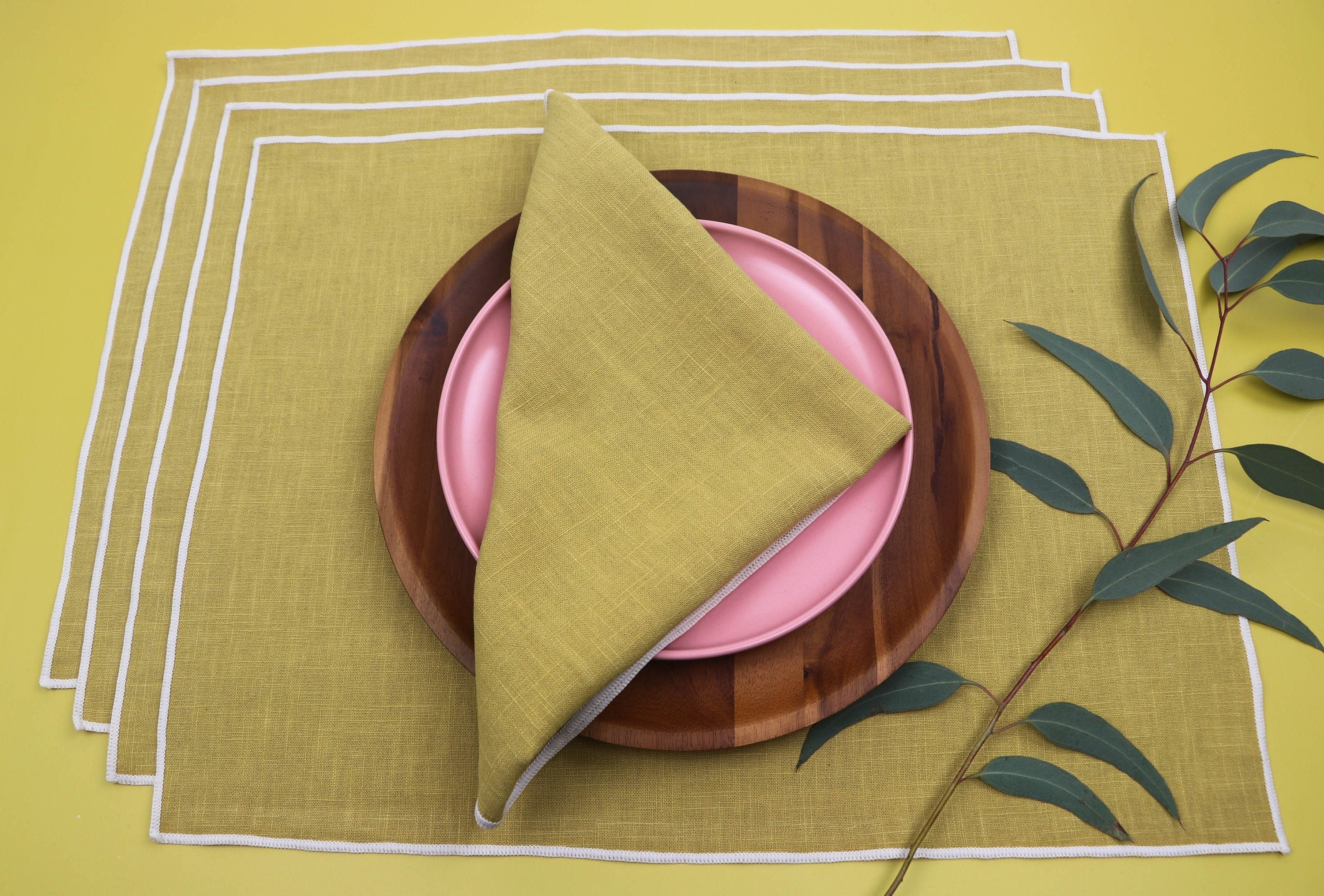 Linen Placemats, Individual Placemat, Table Linens, Fabric Placemats ...