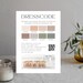 Dresscode Card, Wedding Mood Board, Editable Wedding Details Photo Card ...