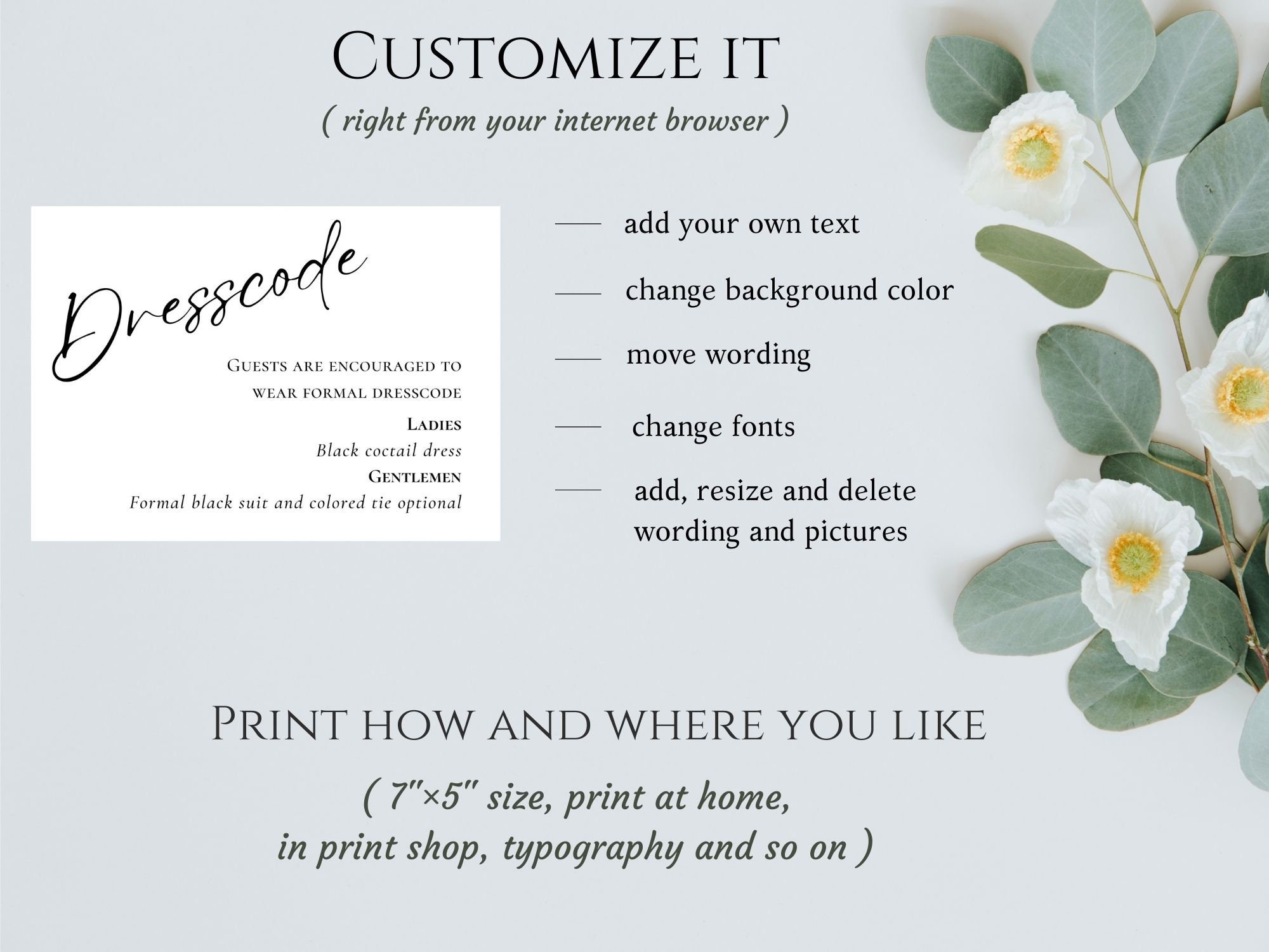 Guest Dresscode, What to Wear to Wedding, Attire Card, Wedding Dress ...