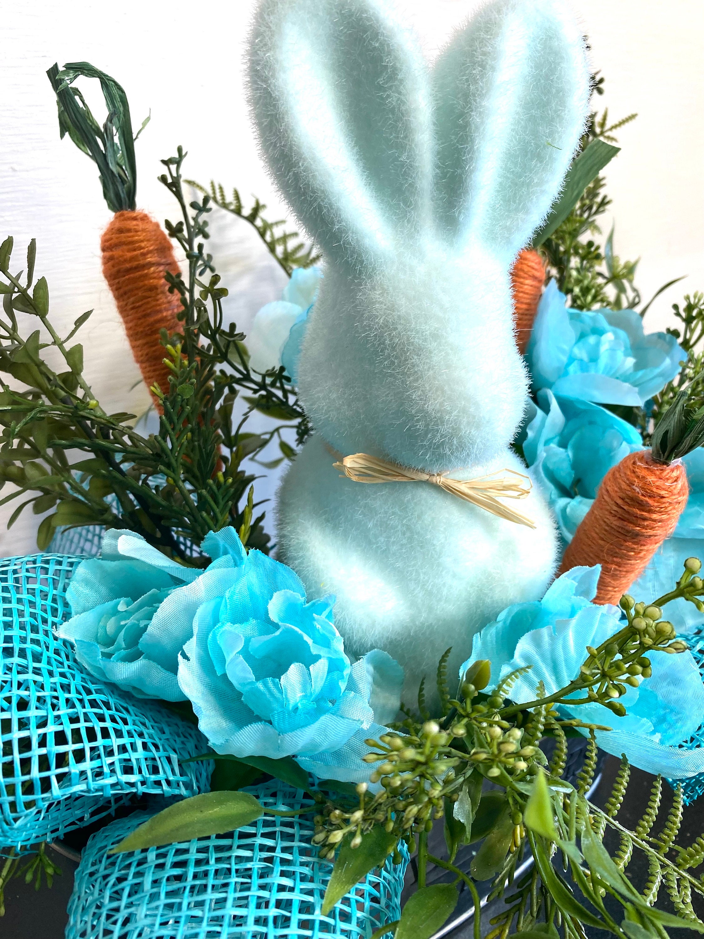 Easter Bunny Centerpiece, Spring Rabbit Table Decor, Easter Bunny Decor ...