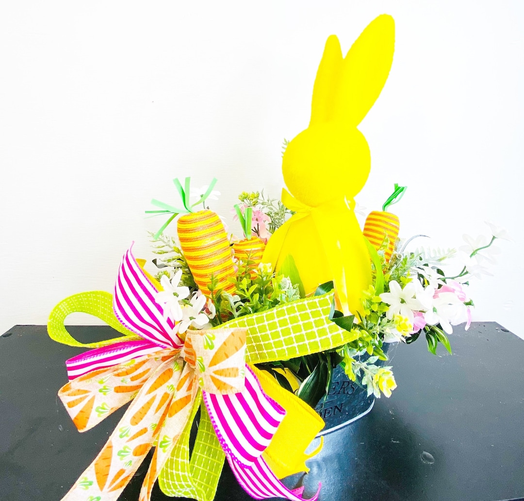 Easter Bunny Centerpiece, Spring Rabbit Table Decor, Easter Table Decor ...