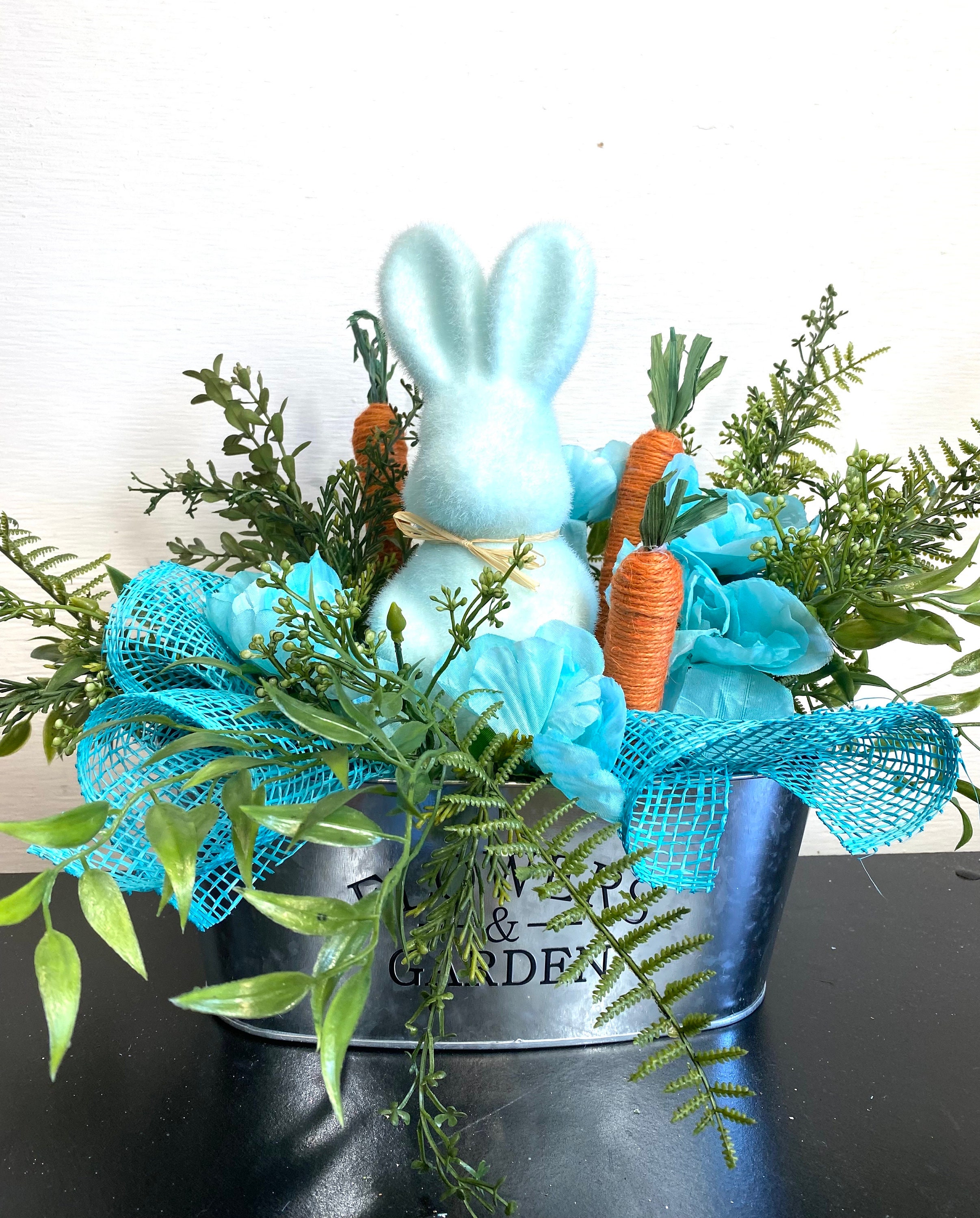 Easter Bunny Centerpiece, Spring Rabbit Table Decor, Easter Bunny Decor ...
