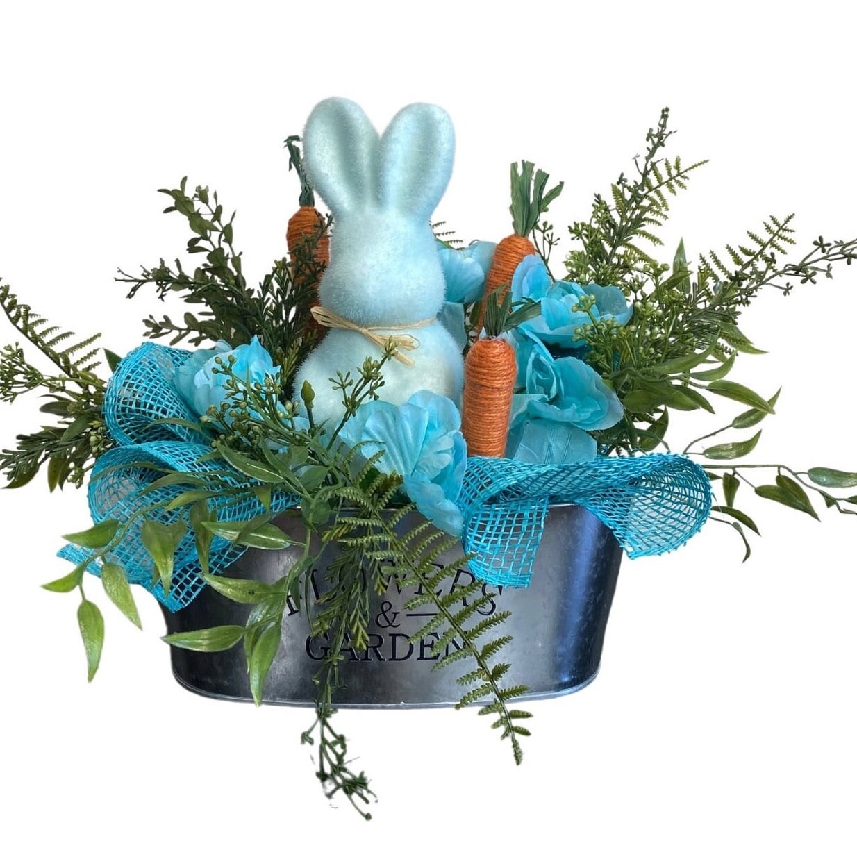 Easter Bunny Centerpiece, Spring Rabbit Table Decor, Easter Bunny Decor ...
