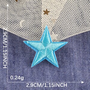 Mini Star Iron on Patch Embroidered Star Patch Multicolored Star ...