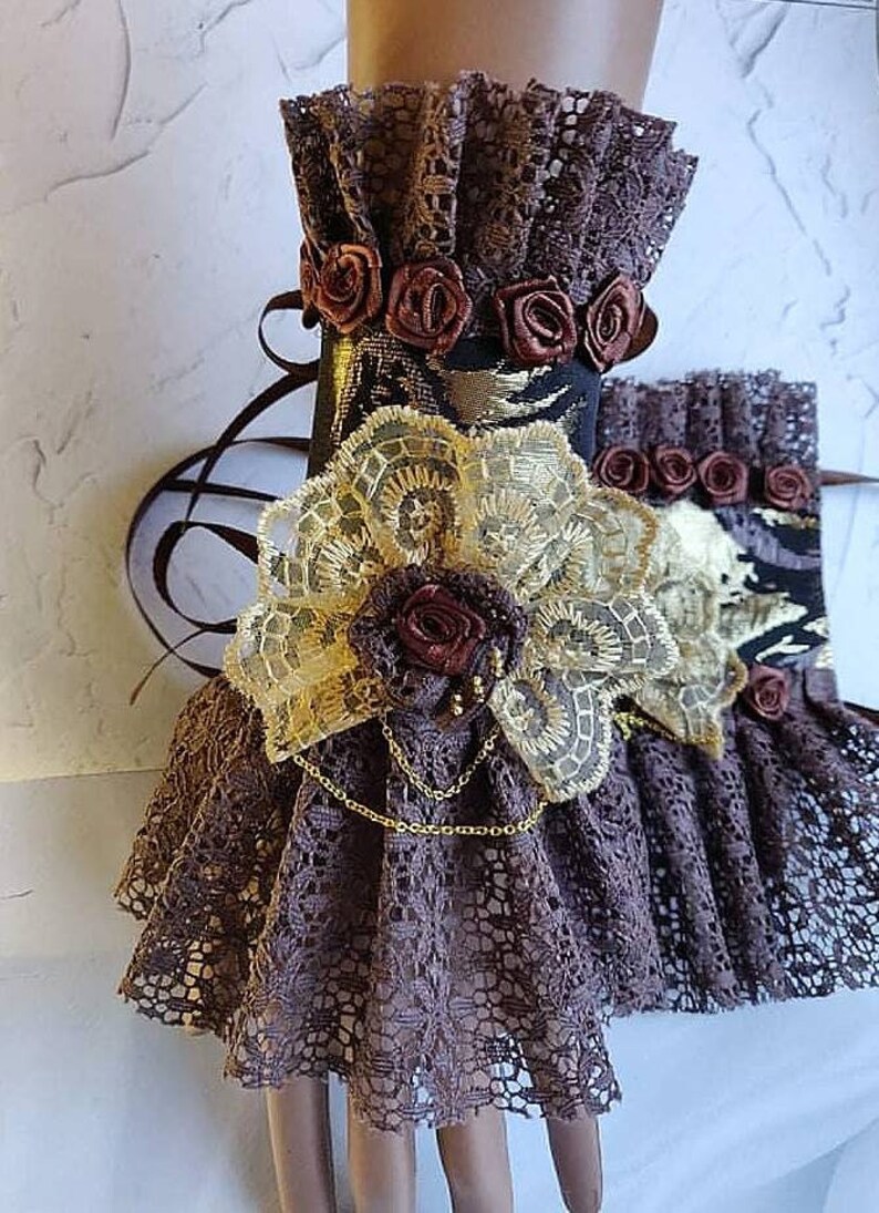 Pair of Beautiful Cuffs Steampunk Wrist Cuffs Vintage Cuffs | Etsy