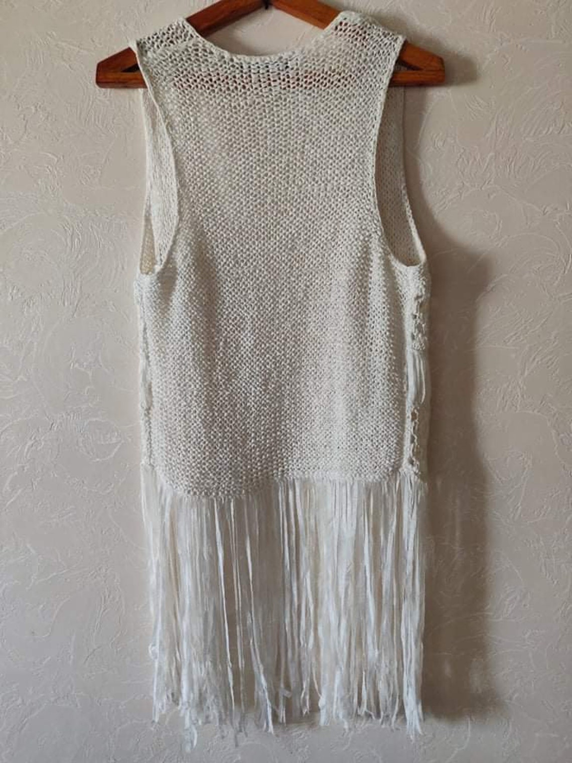 Boho Style Vest White Vestpink Vest Long Vest Boho Style - Etsy UK