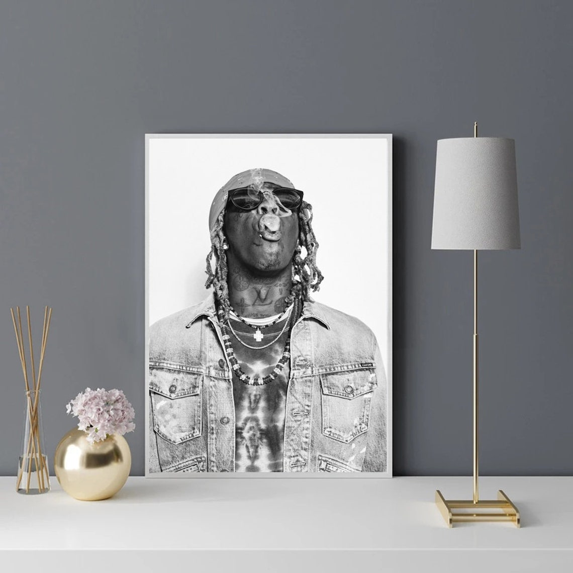 Young Thug Music Poster Canvas Wall Art Home Decor no Frame - Etsy