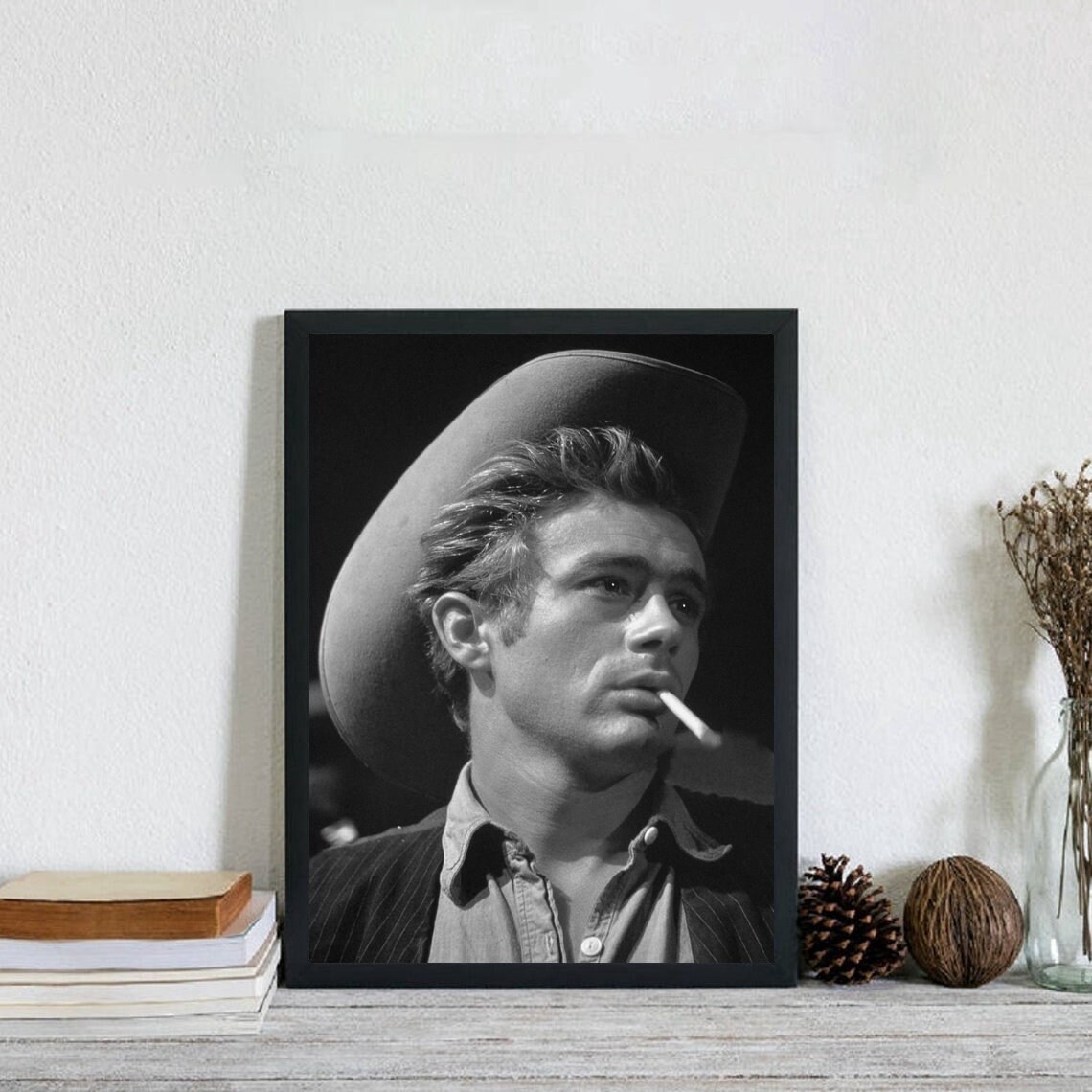 James Dean Poster Movie Star Poster Canvas Art Wall Home Decor no Frame ...