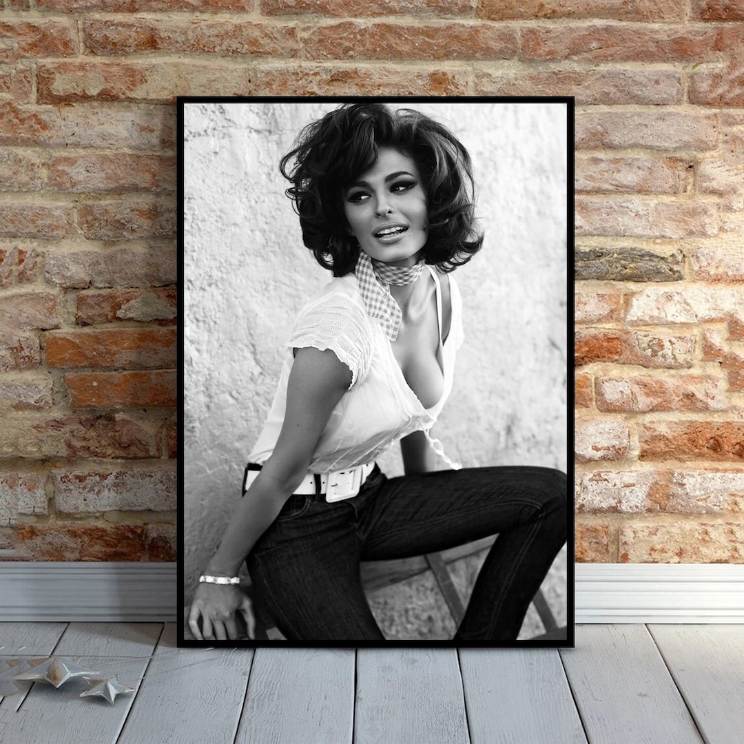 Sophia Loren Movie Star Poster Canvas Wall Art Home Decor no Frame - Etsy