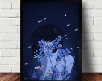 Perfect Blue Movie Poster, HD Wall Art Canvas Painting for Home Decor ...