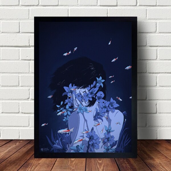 Perfect Blue Poster - Etsy
