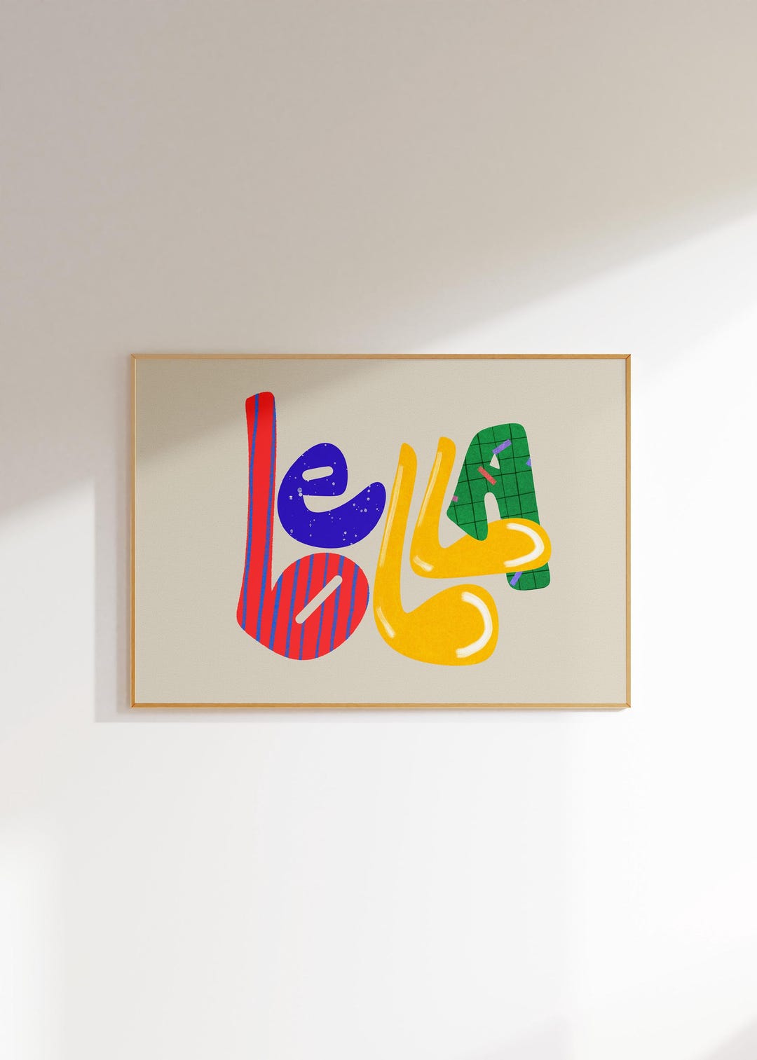 Bella Name Art Print: Agustin Nursery Decor (digital Download) - Etsy