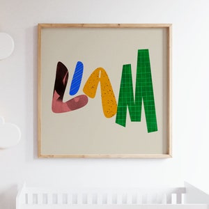 Liam-art for a Child's Name in the Nursery or Bedroom - Etsy