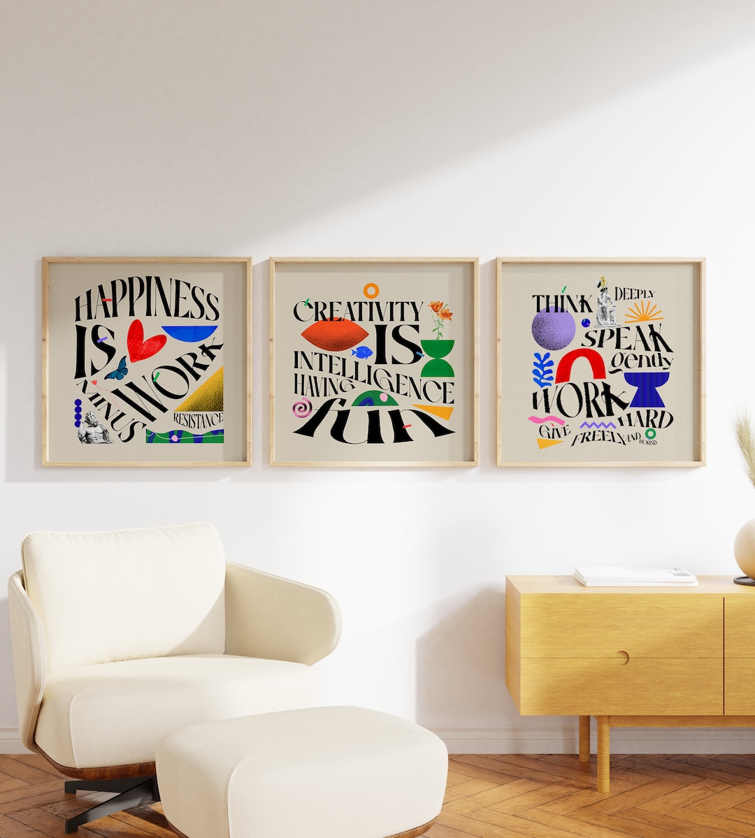 Artwork for Offices and Coworking Spaces, Colorful Office Posters ...
