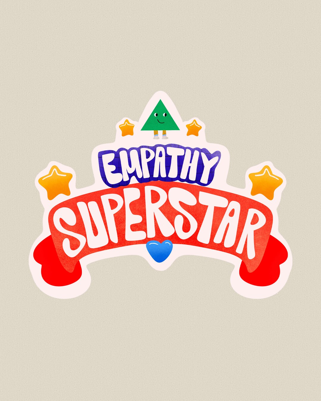 Empathy Superstar PNG, Motivational Digital Sticker, Kindness Quote Art ...
