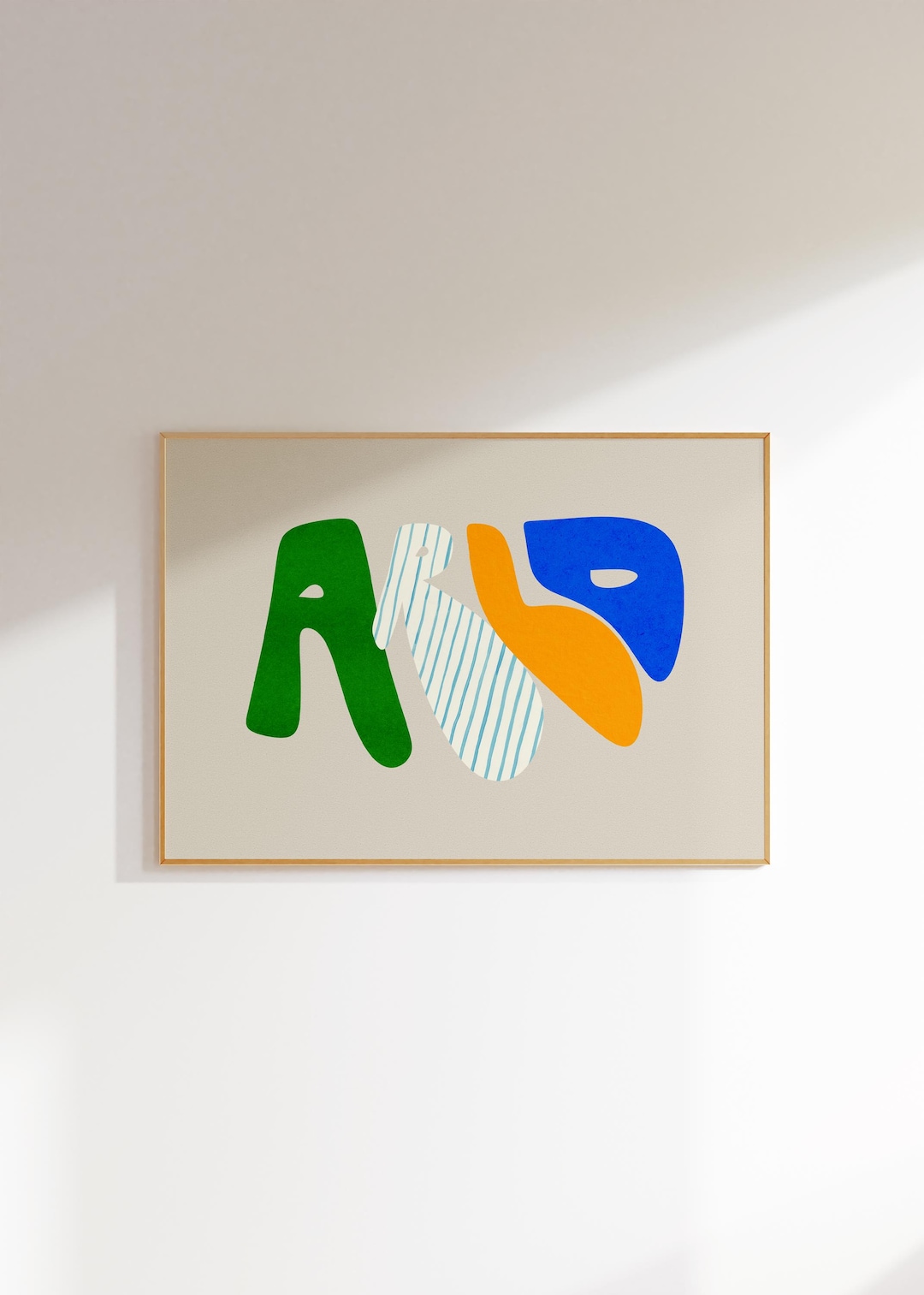 Arlo Name Art Print: Colorful Textured Typography (digital Download) - Etsy
