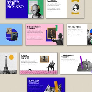 Pablo Picasso Art History Presentation Template: Educational Canva ...