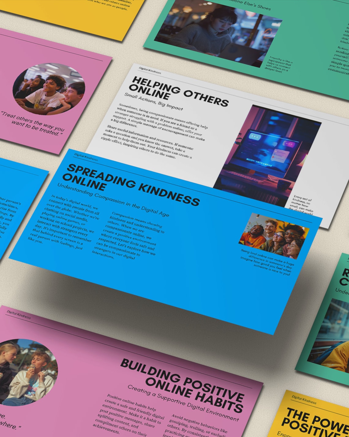 Digital Kindness & Cyberbullying Presentation: Editable Canva Slides ...