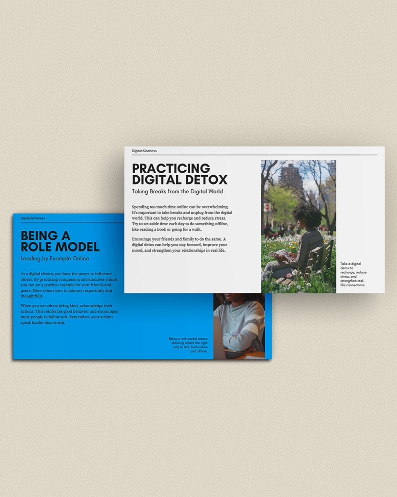 Digital Kindness & Cyberbullying Presentation: Editable Canva Slides ...