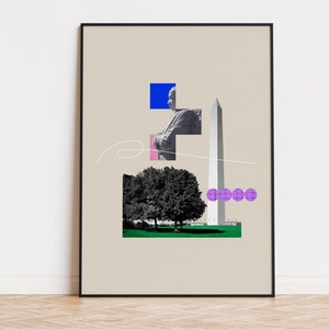 Washington DC Art- Set of 3 Prints- DC Wall Decor- Abraham Lincoln ...