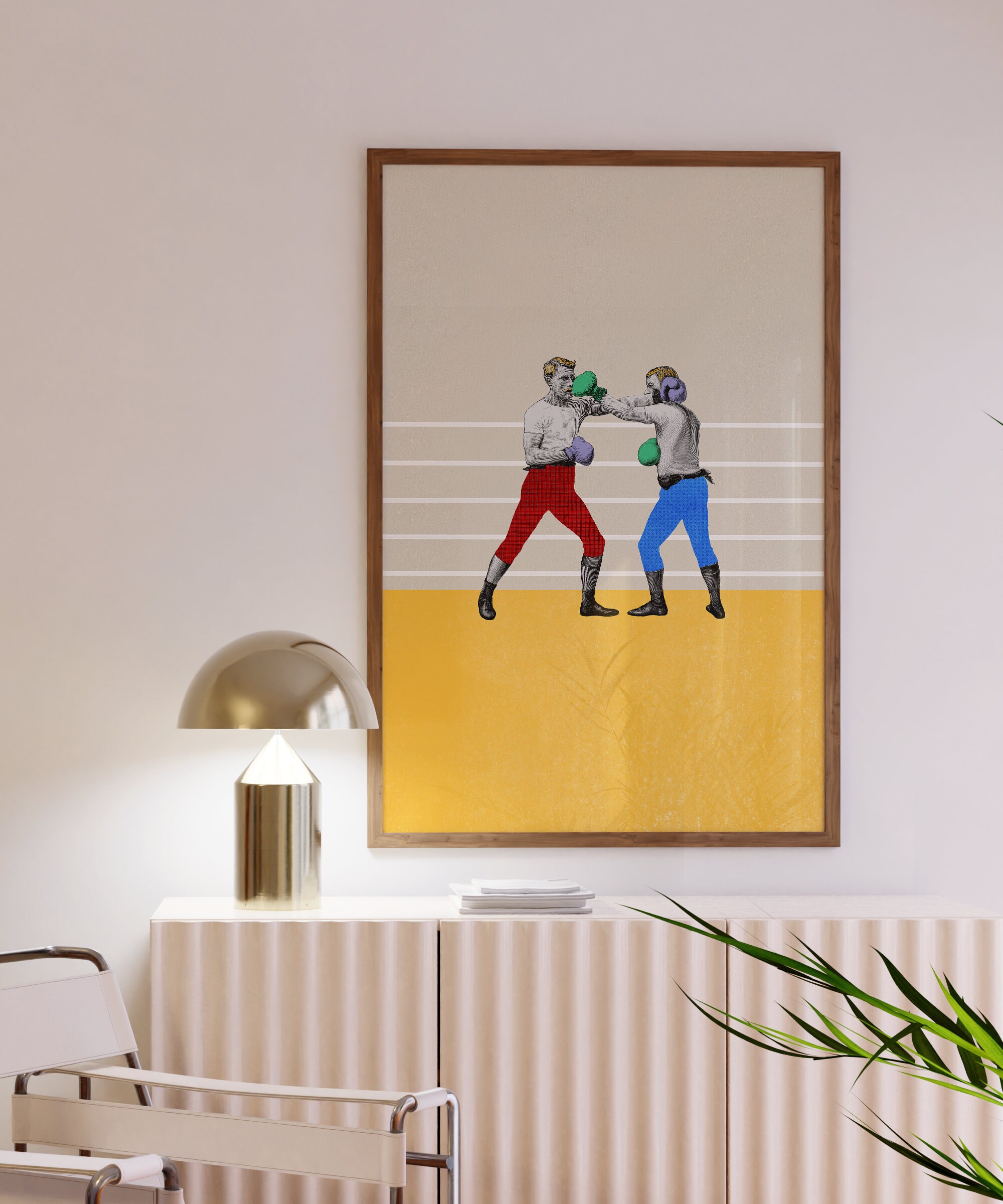 Vintage Boxing Art Print, Retro Boxer Poster, Antique Sports ...