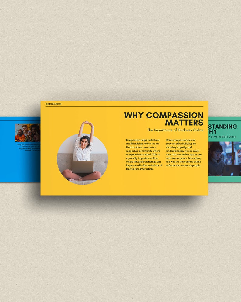 Digital Kindness & Cyberbullying Presentation: Editable Canva Slides ...