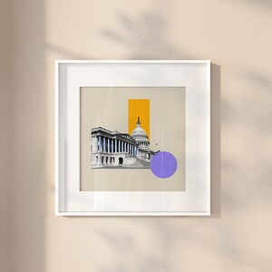 Washington DC Art- Set of 3 Prints- DC Wall Decor- Abraham Lincoln ...