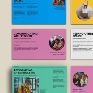 Digital Kindness & Cyberbullying Presentation: Editable Canva Slides ...